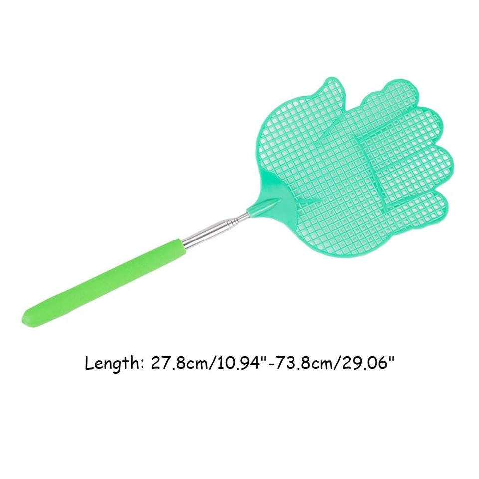 3 Pack Extendable Fly Swatter Stainless Steel Hand Fly Swatters with ...