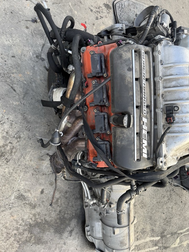 18 Dodge Charger Hellcat Engine w 8spd Auto Transmission 46k Miles ...