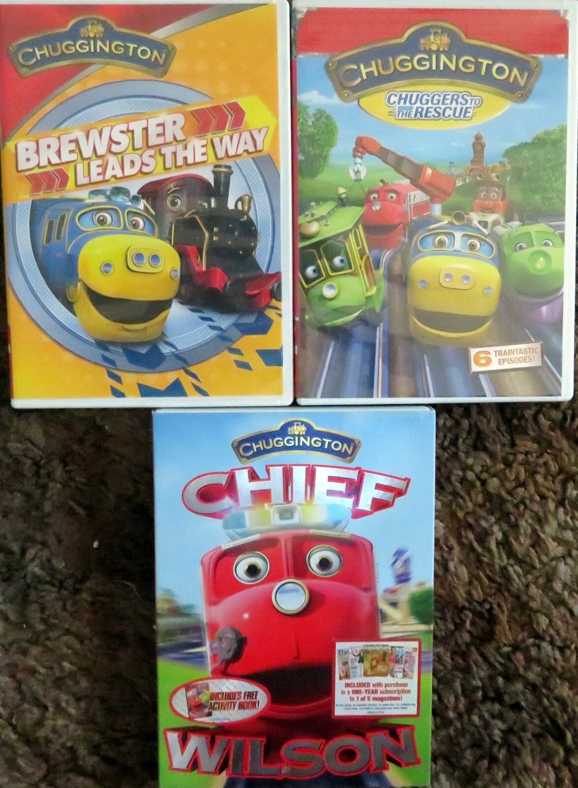 CHUGGINGTON CHIEF - Three (3) DVD Titles - Chief Wilson, Chuggers to ...