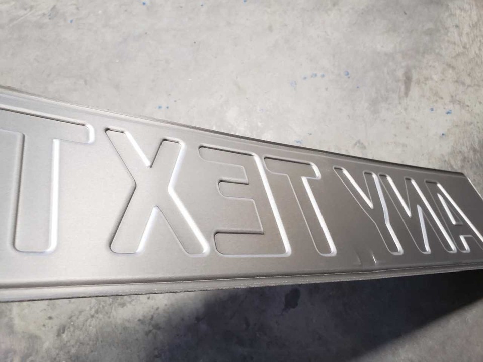 EURO STYLE TAG BMW European license plate, ANY TEXT, CUSTOM, EMBOSSED ...