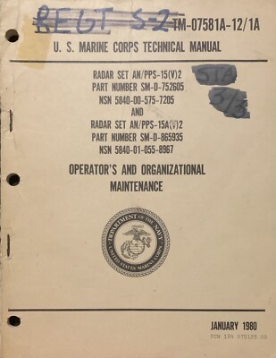 USMC Marine Corps Technical Guide Operator’s Organizational Maintenance ...