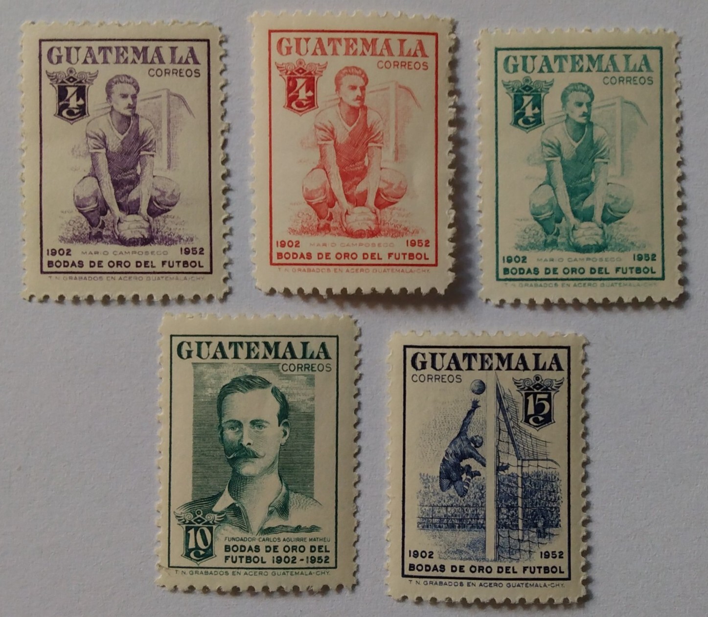 Guatemala Stamps, 1955-56, sc#355-59, Mint, NH, OG, Complete Set | eBay