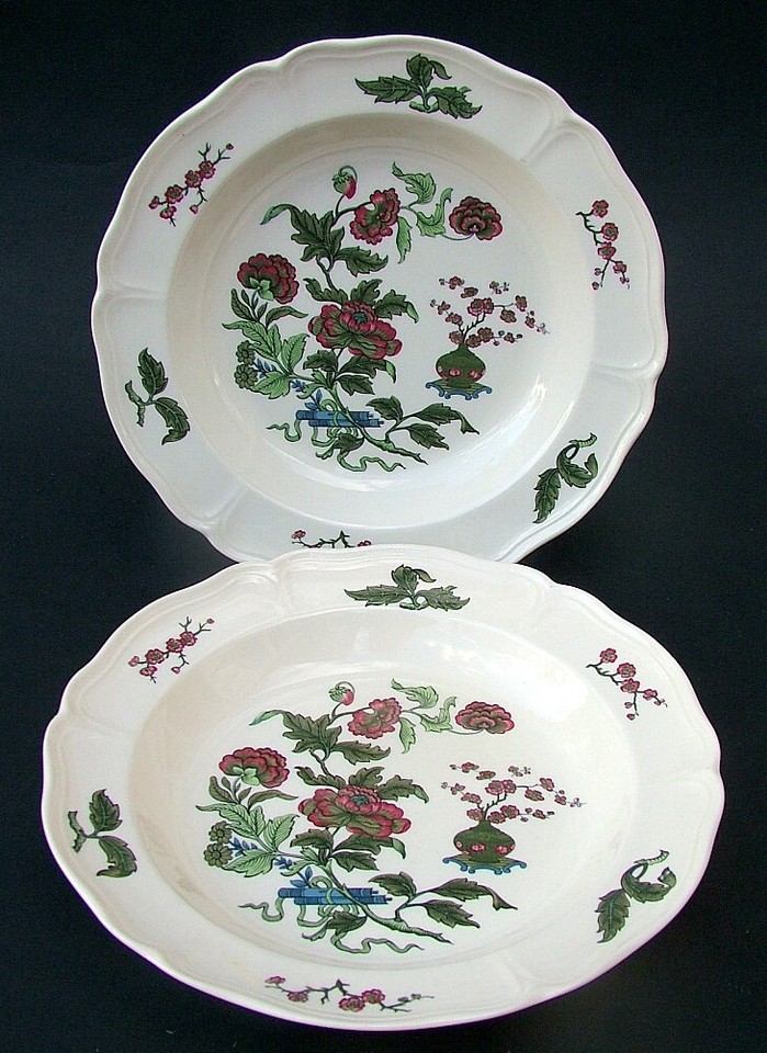 TWO Wedgwood Mandarin TK441 Pattern Lg Size Dinner Plate 26cm in Unused ...