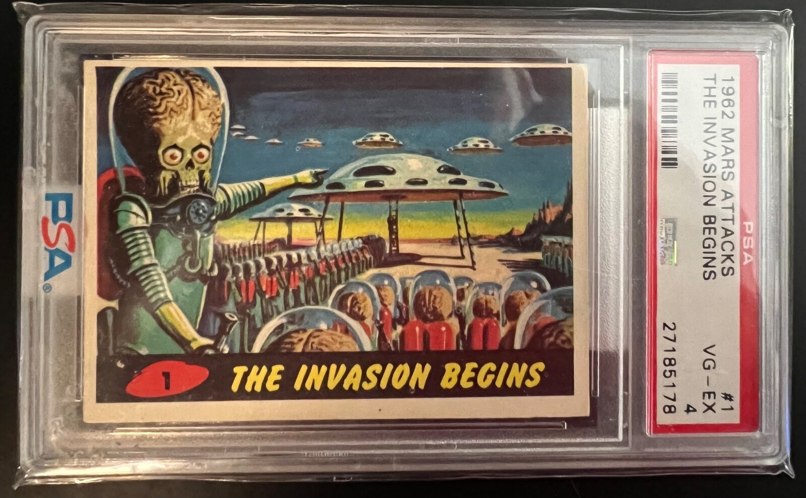 1962 Mars Attacks Card # 1 The Invasion Begins PSA 4 | eBay