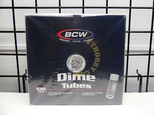 Box of 100 BCW Coin Tubes - Dime | eBay