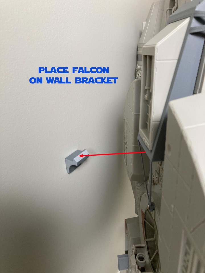 Wall Mount Bracket for Star Wars BMF Millennium Falcon 2008 TLC TVC | eBay