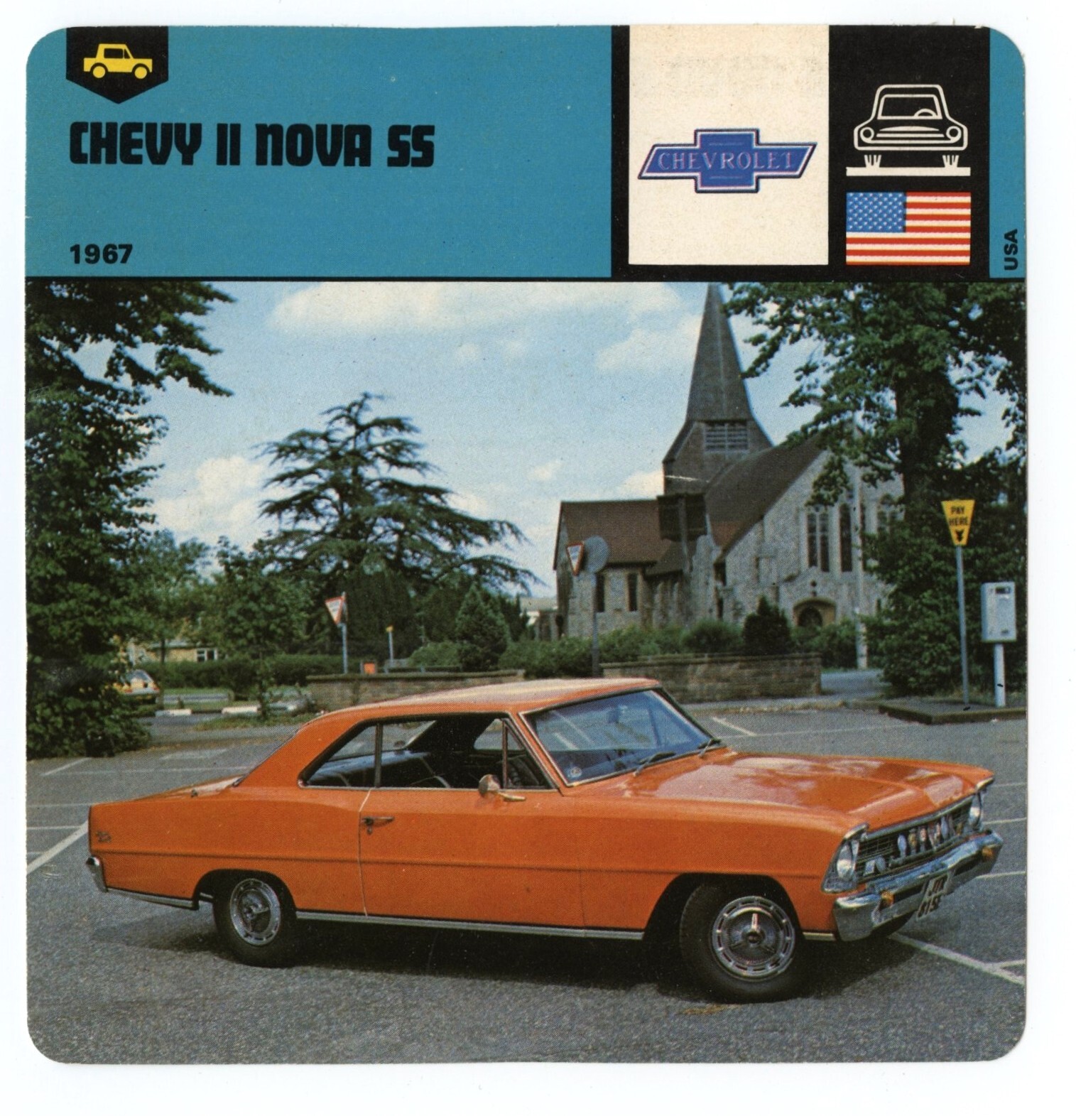 Chevy II Nova SS - GT / Production Car Edito Service SA Auto Rally Card ...