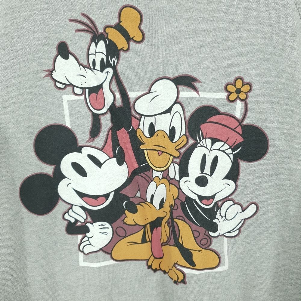 Disney Mickey Minnie Pluto Donald Duck Goofy Grey Swe… - Gem