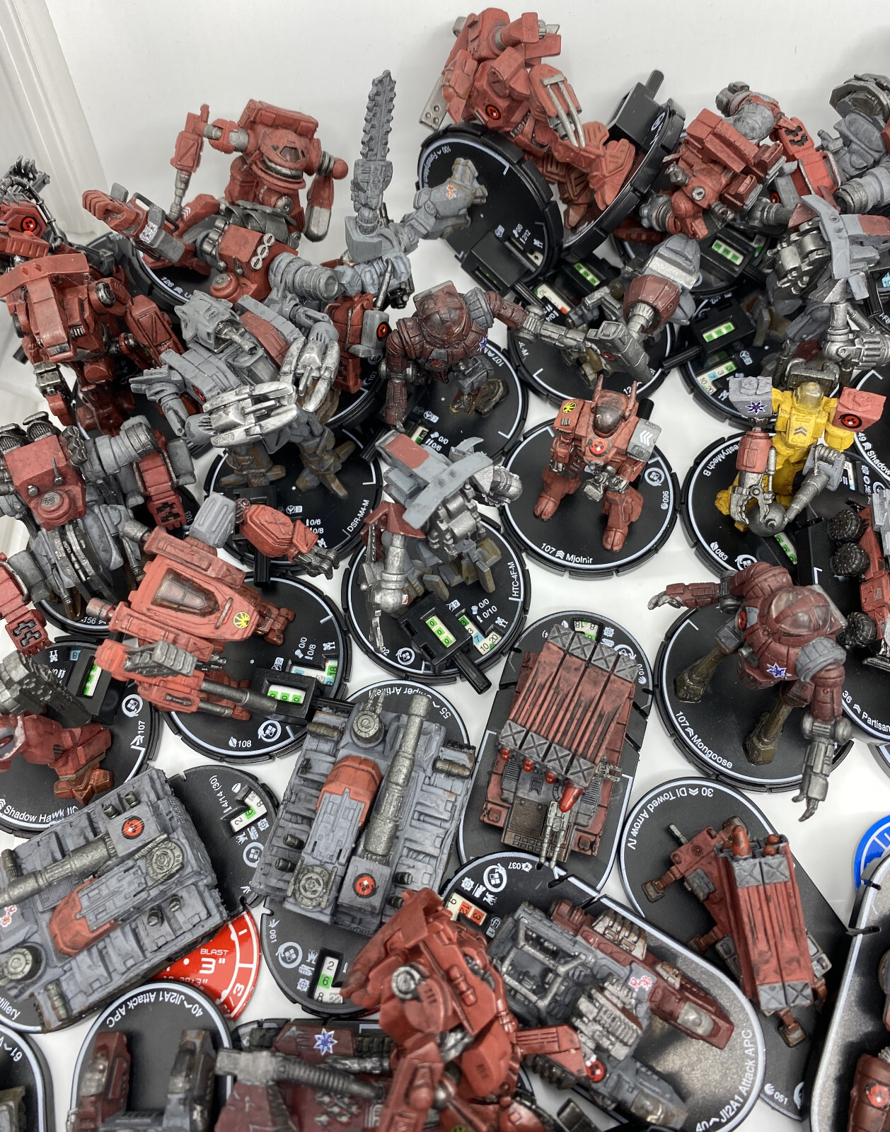 Mechwarrior Large Lot of Dragon's Fury Faction Vehicle Infantry Mech ...