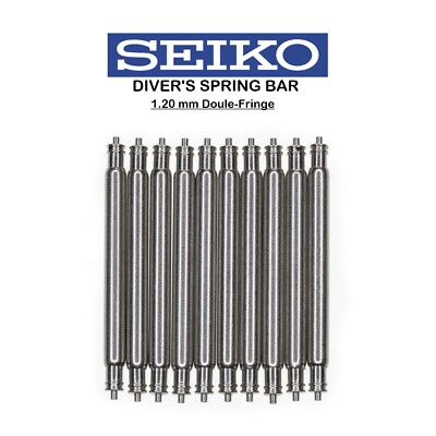 10 pcs 1.2mm Seiko 316L Stainless Steel Spring Bars 18mm 19mm 20mm 21mm ...