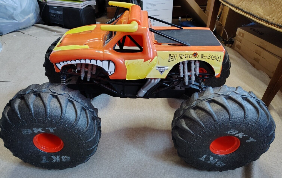 Monster Jam Official Mega El Toro Loco RC Truck 1:6 Scale 2FT Working ...
