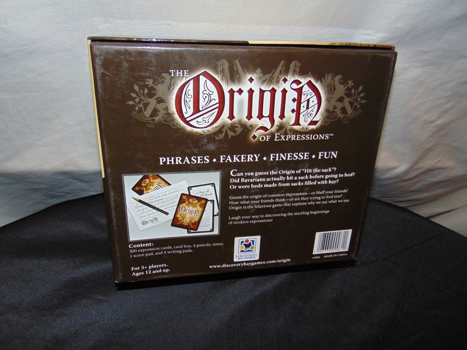 ORIGIN of EXPRESSIONS Board Game Phrases Fakery Finesse Keeps You ...