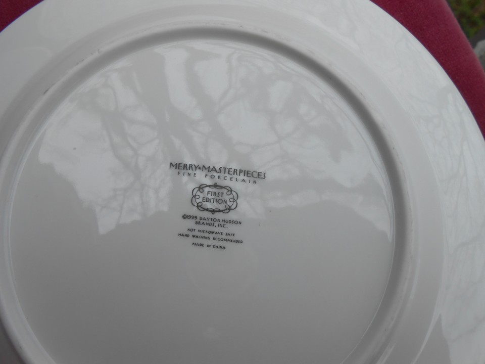 4 MERRY MASTERPIECES DINNER PLATES ABE LINCOLN PISA OBELISK PYRAMIDS ...