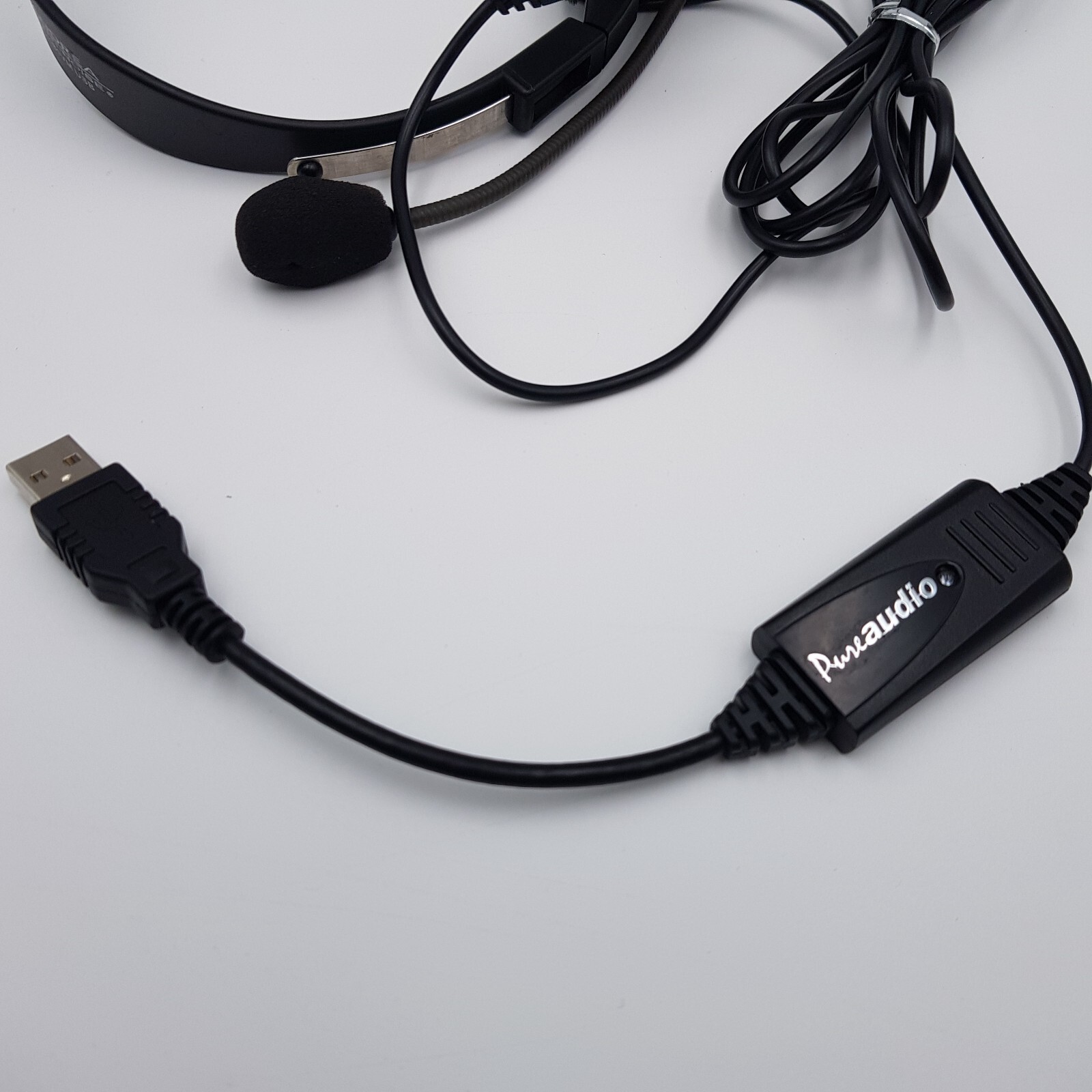 Andrea USB PC Mono Headset with Noise Canceling Microphone NC-18VM USED ...