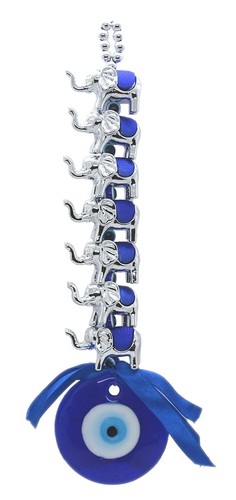 Wall Hanging Elephant Evil Eye for Homes Protection, Good Luck Charm ...