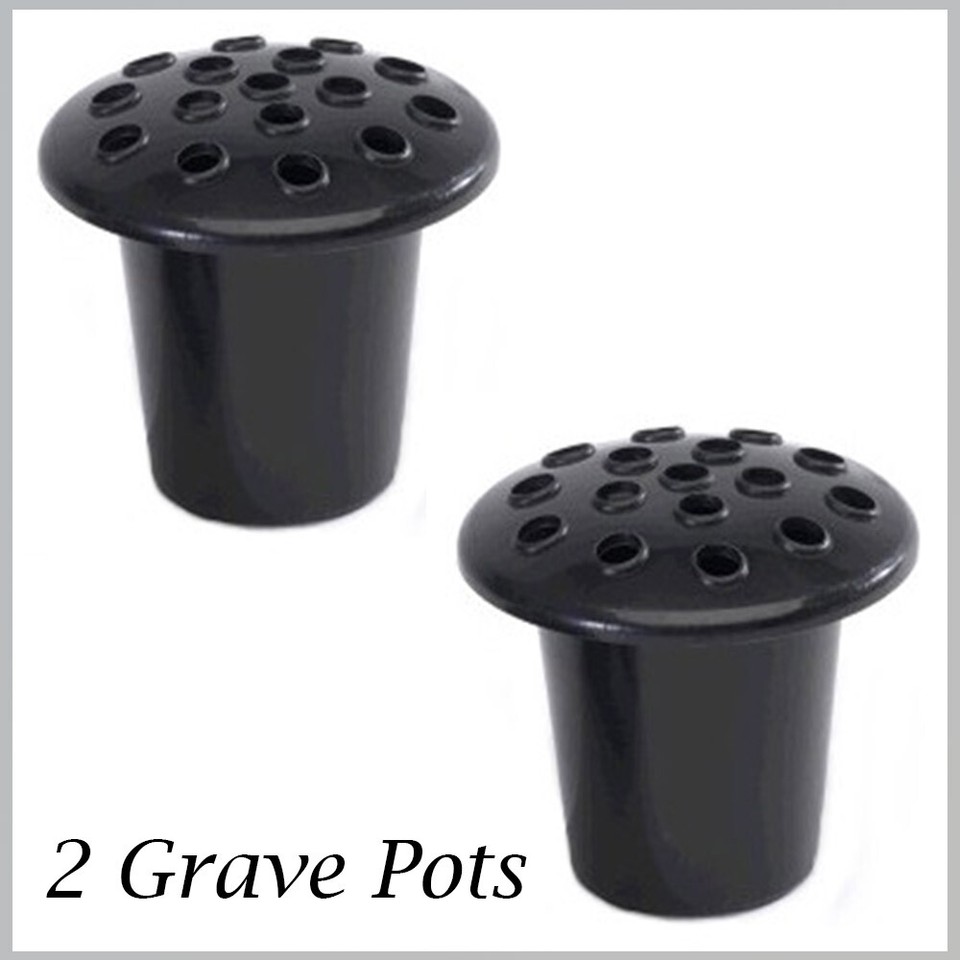 Grave Artificial/silk flower Grave pot arrangement in memorial Crem Pot ...