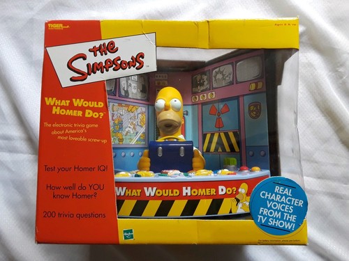 Simpsons "Tiger" What Would Homer Do Trivia Game 2002 | eBay