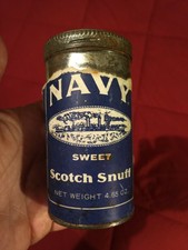 1970s Unopen Vintage Helme Navy Tin Can Sweet Scotch Snuff 4.65oz ...