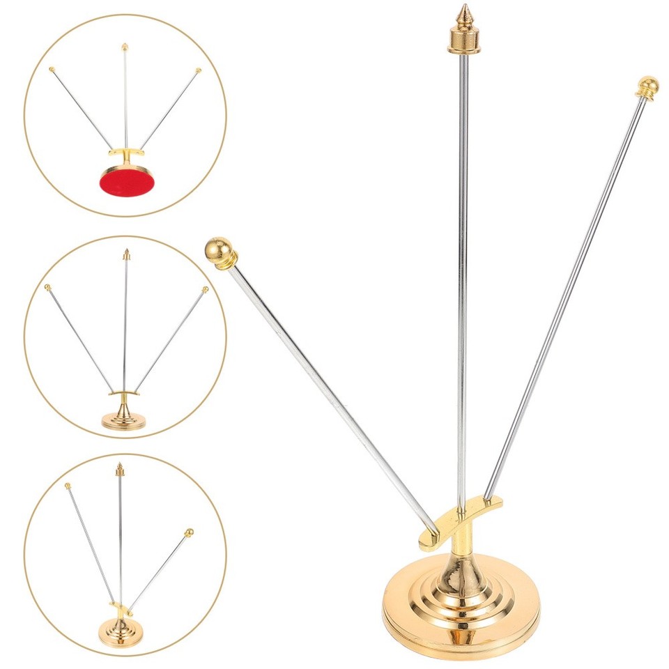 Office Desktop Flag Pole Desktop Flag Stand Desk Flag Pole with Base ...