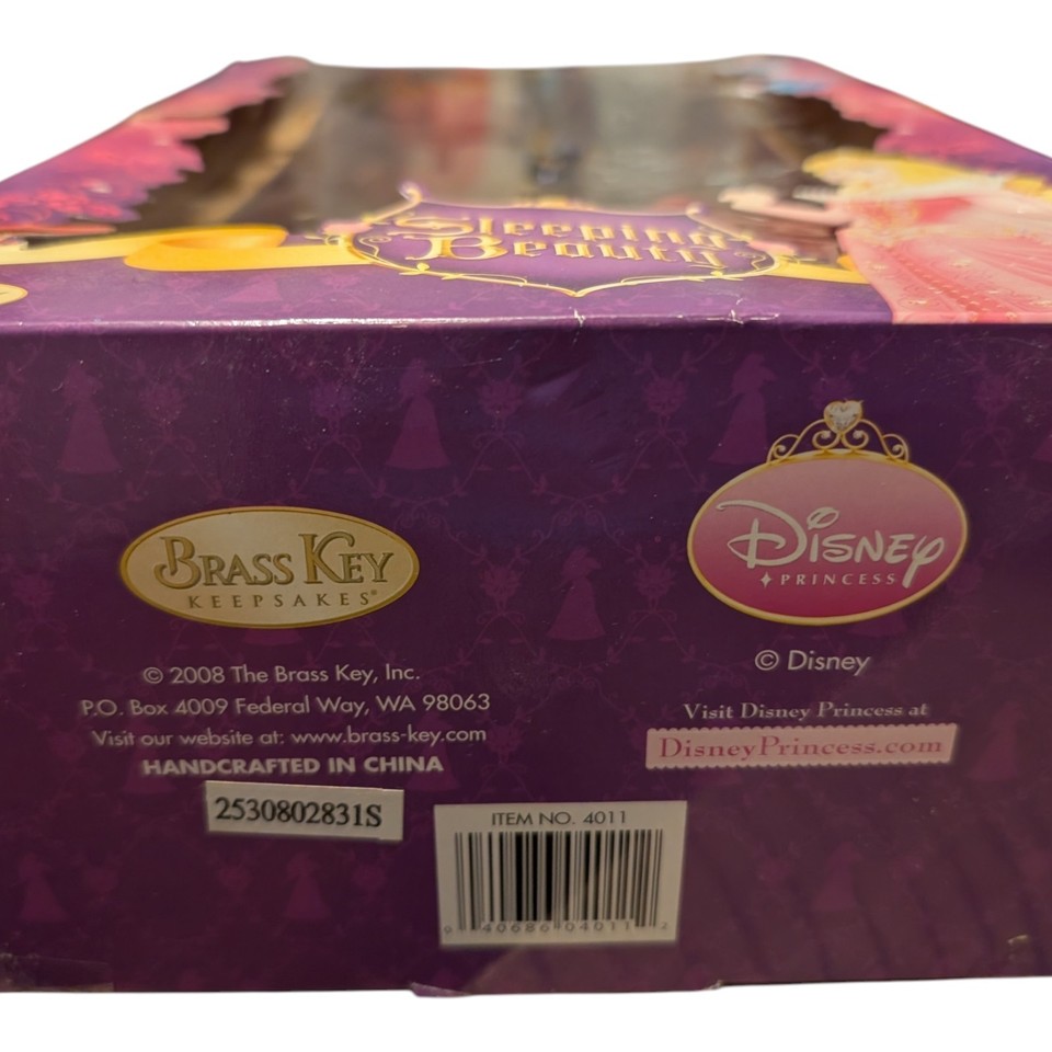 Disney Princess Aurora Sleeping Beauty Brass Key Keepsakes Porcelain ...