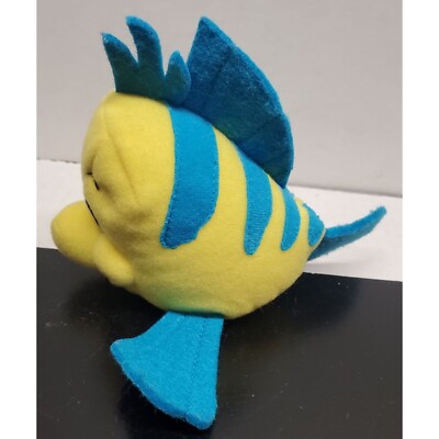 Walt Disney Finding Nemo Flounder Plush Beanbag - applause - 7 Inches ...