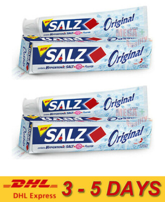 2 x 140g. Salz Original Toothpaste Prevent tooth decay Reduce bad ...
