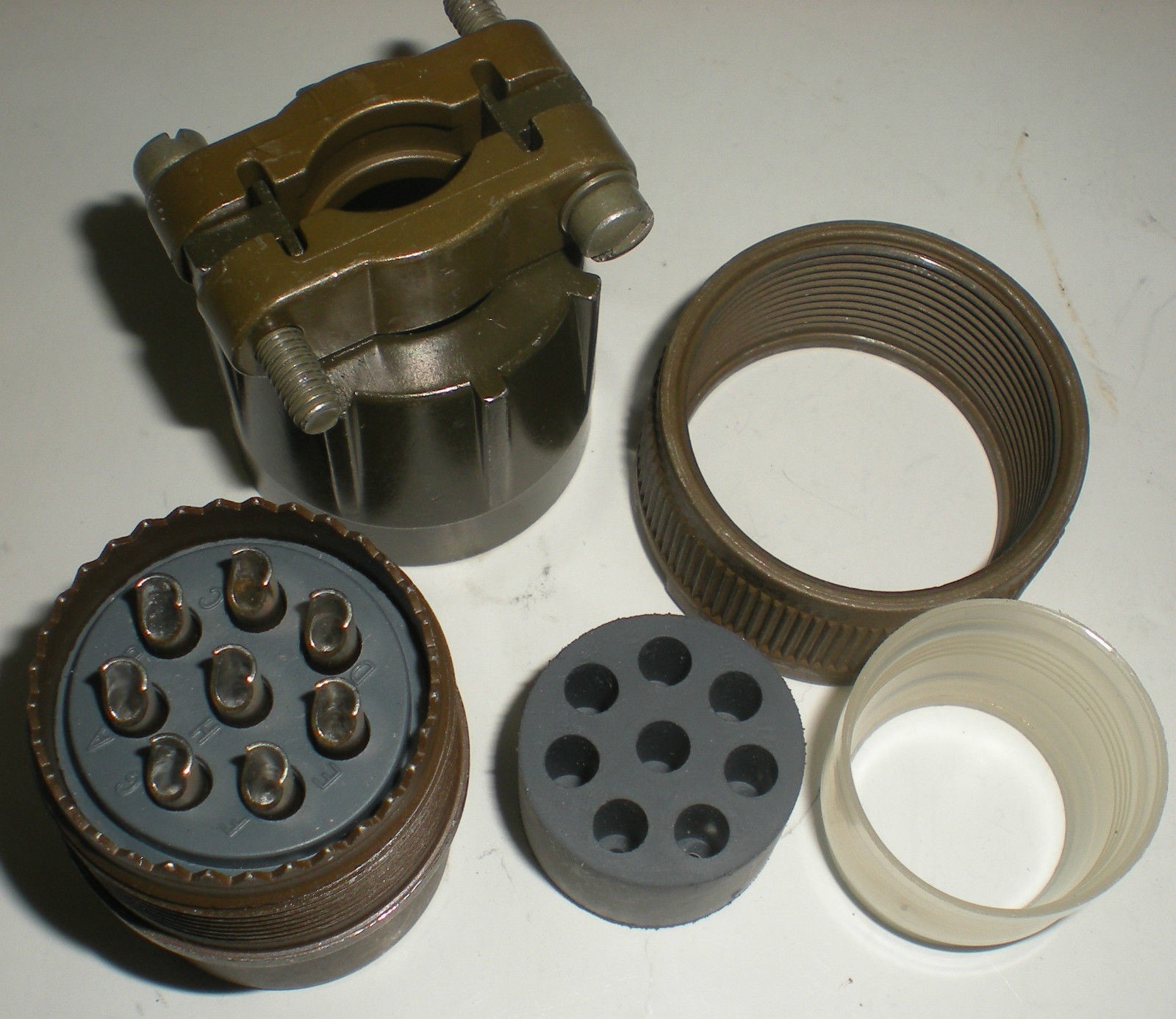 ELECTRICAL MULTI 8 PIN CONNECTOR MS3106E22-23S CANNON SOCKET CIRCULAR ...