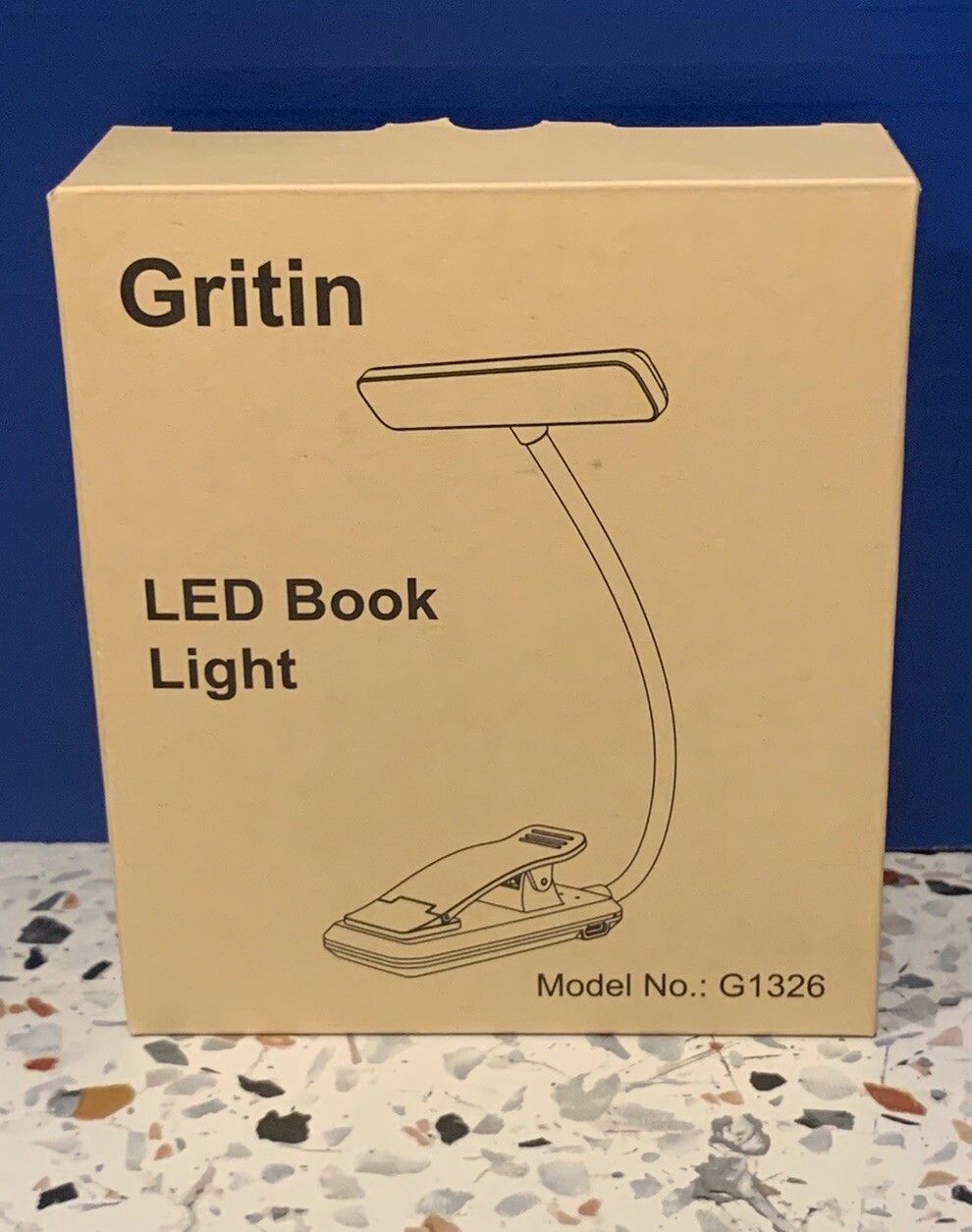 Gritin 19 LED-C Rechargeable Black Clip On Book Light | eBay