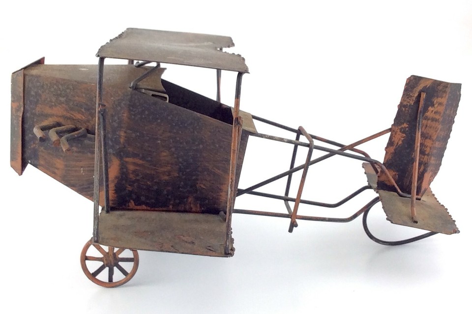 Vintage Metal Plane Music Box George Imports Inc Not Working Sold As Is ...