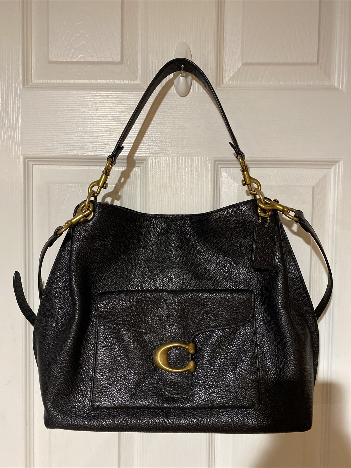 Coach Tabby Hobo Leather Shoulder Hobo Bag - Black 7… - Gem