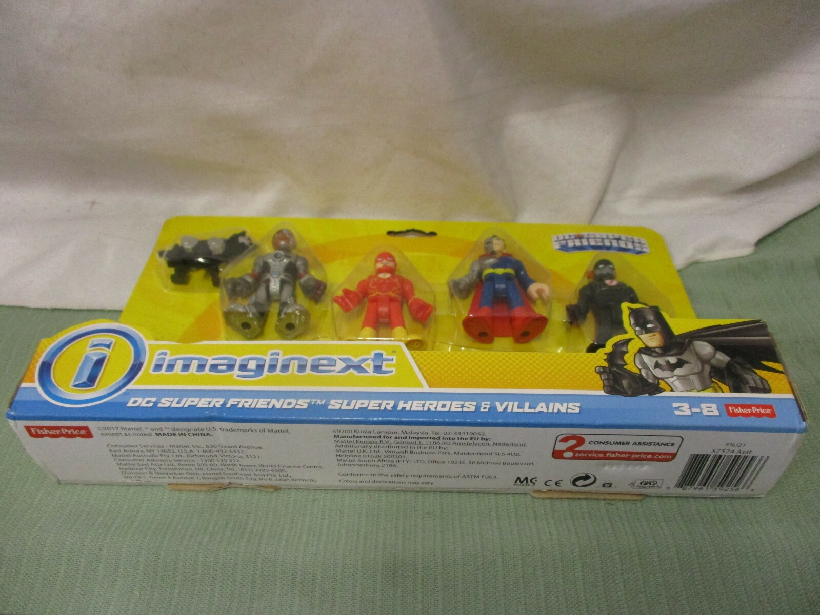 Fisher Price Imaginext DC Super friends Super Heroes & Villains Black ...