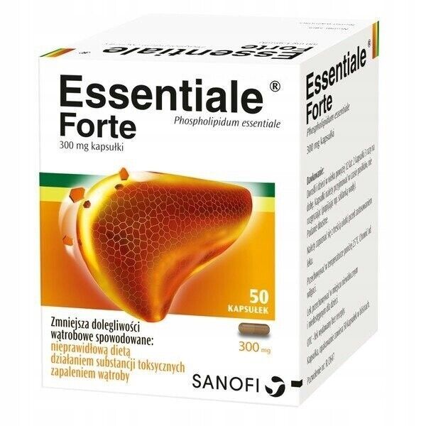 Sanofi Essentiale Forte 300mg Liver Support Capsules - 50 Count for ...
