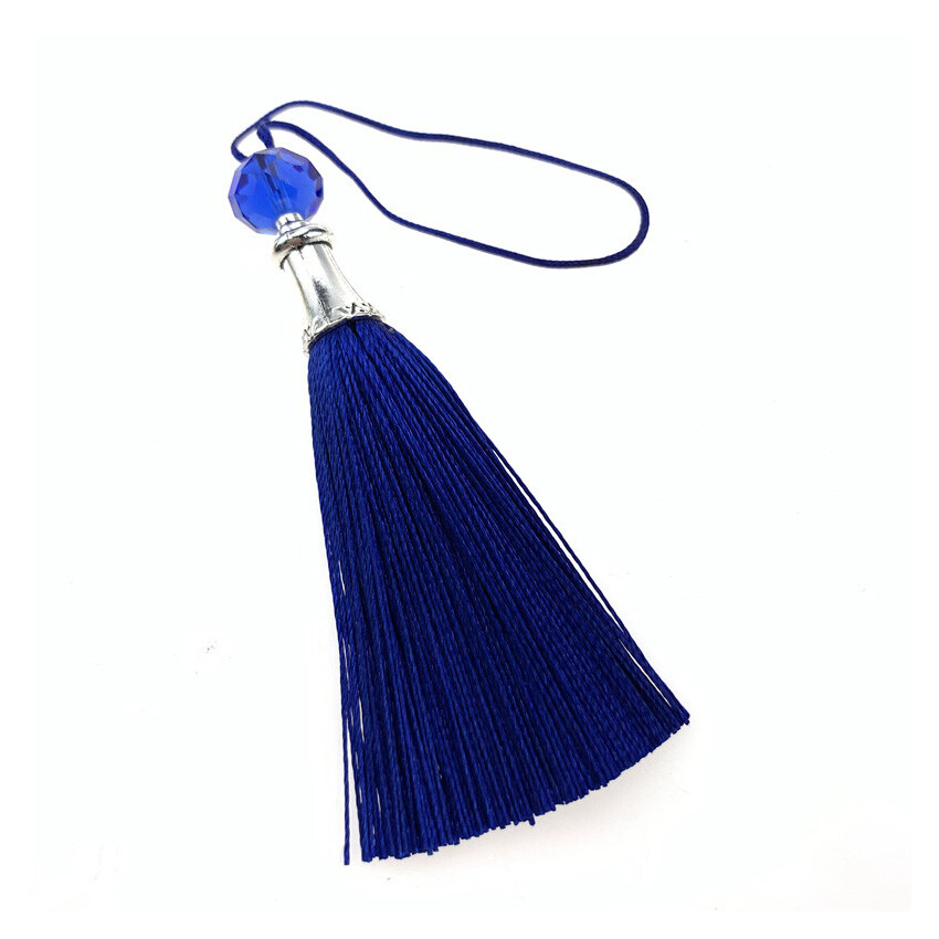 10pc 3'' Crystal Bead tassels DIY Earrings tassel charms pendant Trim ...