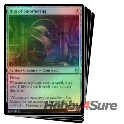 Foil Rug Of Smothering X4 M/NM MTG Commander Legends: Battle For Baldur ...