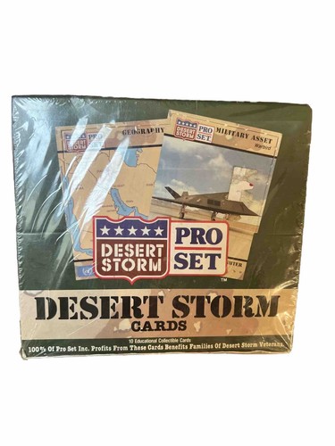 NEW Factory Sealed 1991 Pro Set Desert Storm Trading Cards Unopened Box ...