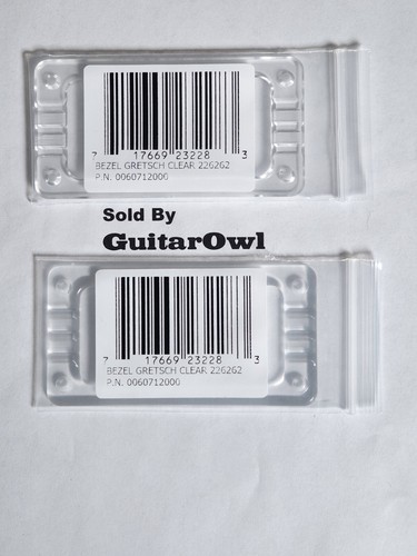 Genuine Gretsch Clear Pickup Ring Bezel 2 Bezels Filtertron 0060712000 ...