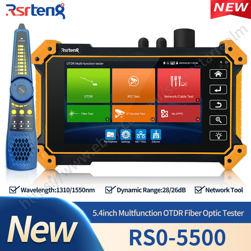 Rsrteng 4K 12MP Fiber Optic Tester ILOM LS OPMVFL OLS RSO-5500 1310/ ...