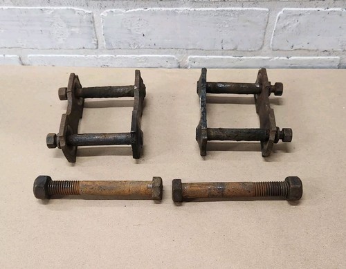 JEEP CJ 1976-86 Factory Front Leaf Spring Shackles & Bolts Set -- CJ5 ...