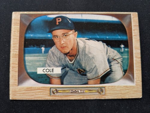 1955 Bowman Baseball Card # 28 Dick Cole - Pittsburgh Pirates (VG/EX ...