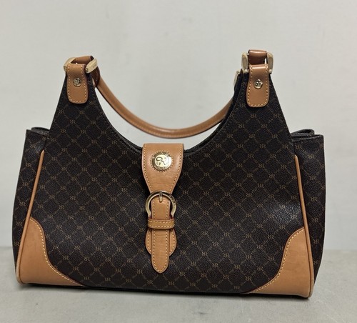 RIONI MODA ITALIA signature BROWN Michi Medium Buckle Satchel | eBay