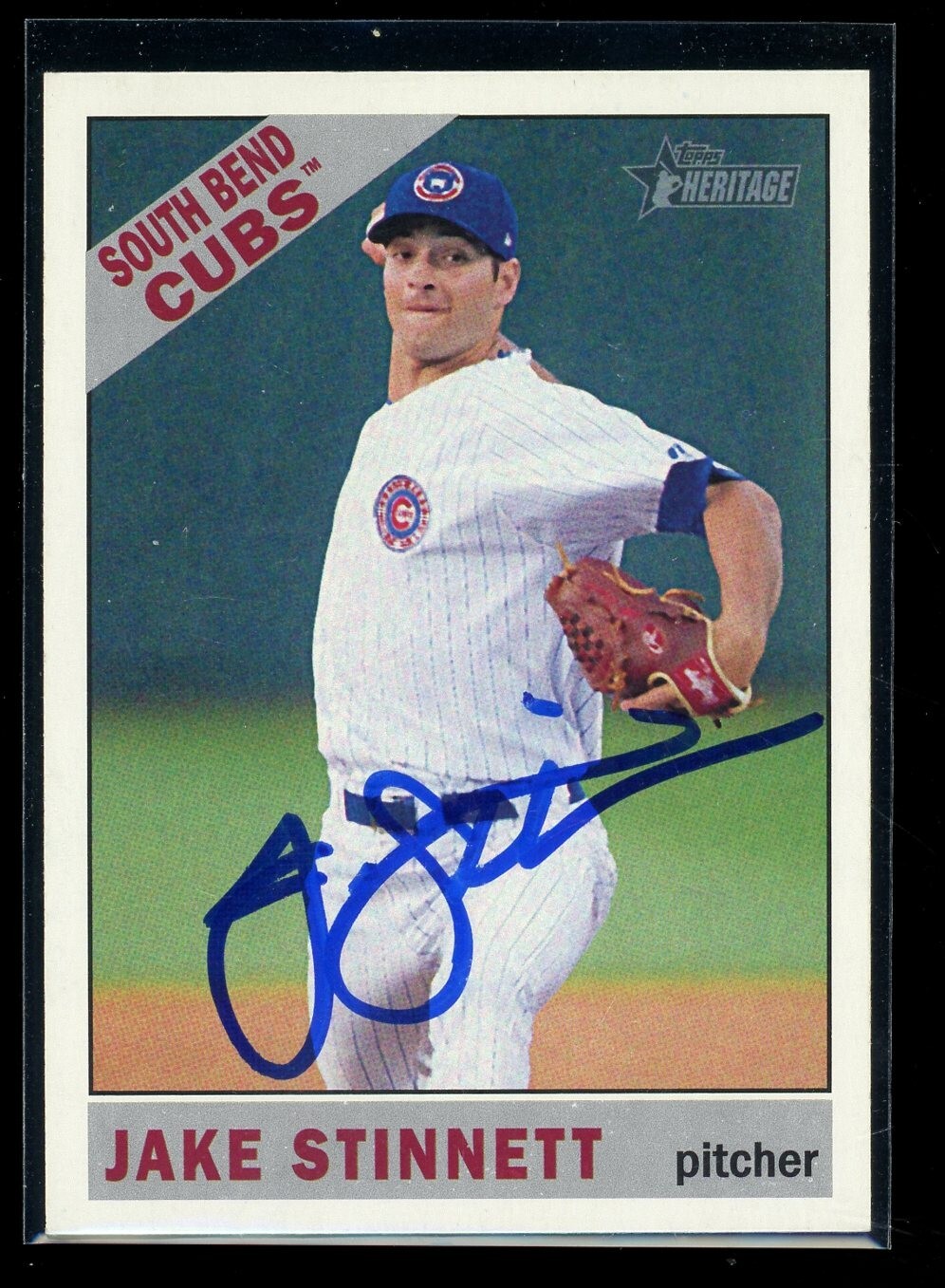 2015 Topps Heritage JAKE STINNETT Signed Card autograph AUTO CUBS | eBay