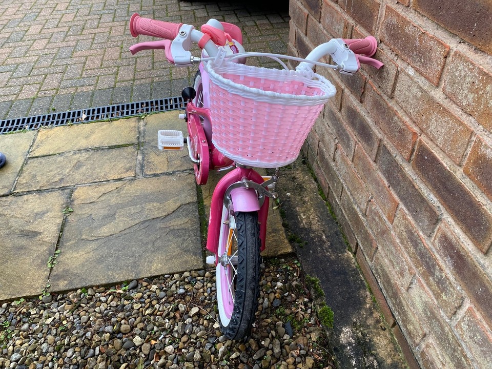 Royal Baby 14 INCH GIRLS 3-5 YEARS OLD MERMAID PINK BIKE IN EXCELLENT ...