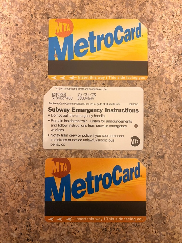NYC Subway Metrocard (no monetary value on card) | eBay UK