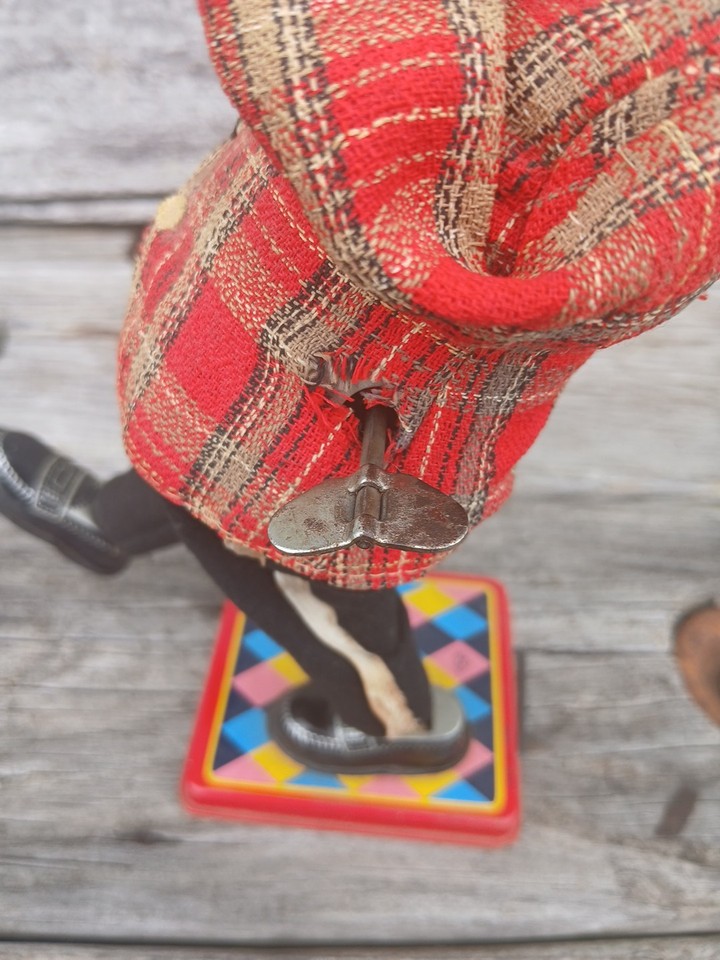 *🎺* Vintage 50s/60s Louis Armstrong Satchmo Wind-Up Tin Litho Toy Made ...