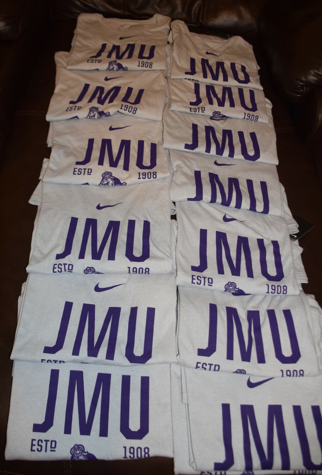 Nike Men's JMU James Madison University Dukes Marled Long Sleve Tee M,L ...