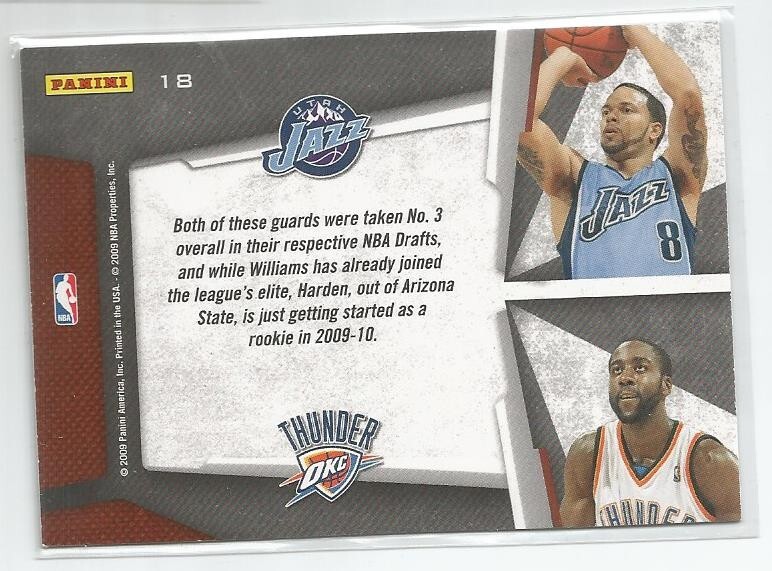 2009-10 Playoff Contenders Draft Tandems Deron Williams James Harden ...