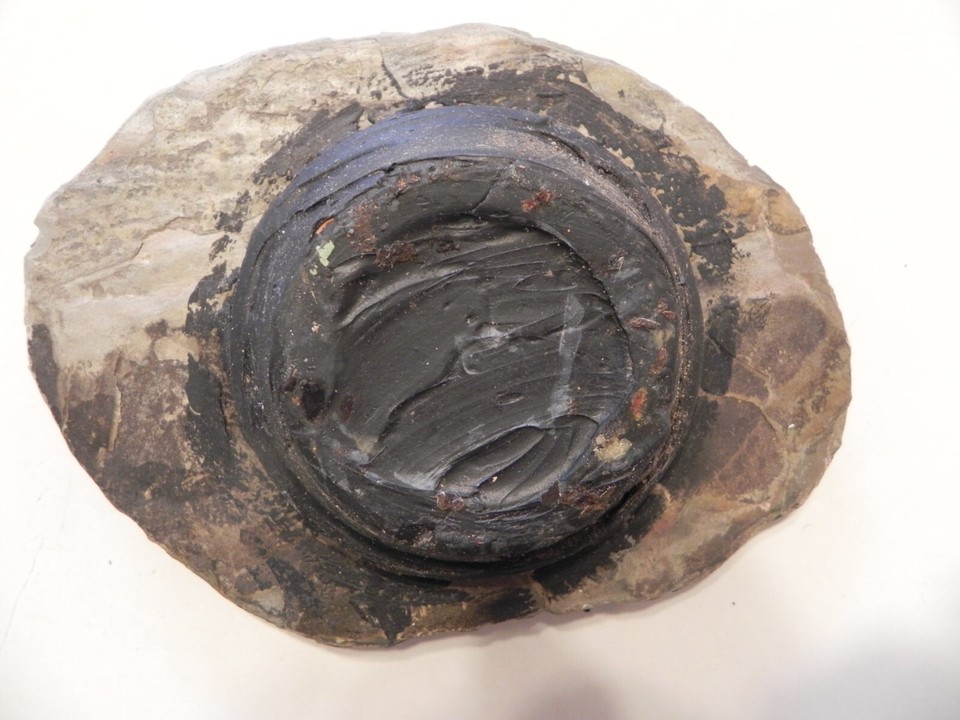 VTG SMALL IKEBANA NATURAL SLATE ORGANIC STONE VASE W/FLOWER FROG | eBay