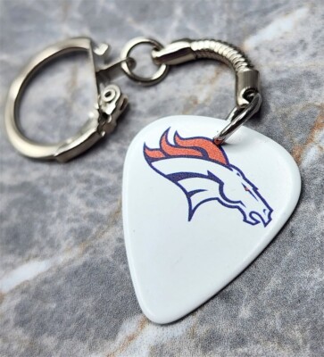 NFL Denver Broncos Guitar Pick Key Chain | eBay
