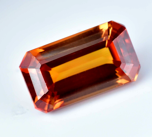 FLAWLESS Natural Imperial Topaz 17.25 Ct Emerald Untreated Certified ...