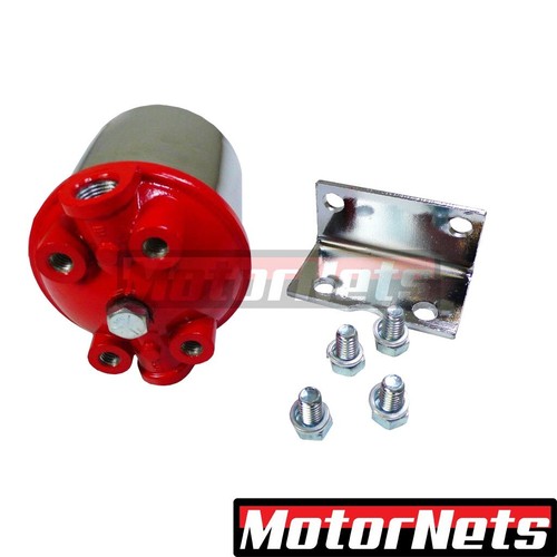 Inline Canister Large Fuel Filter Frame 3/8 NPT Inlet Outlet Racing 10 ...